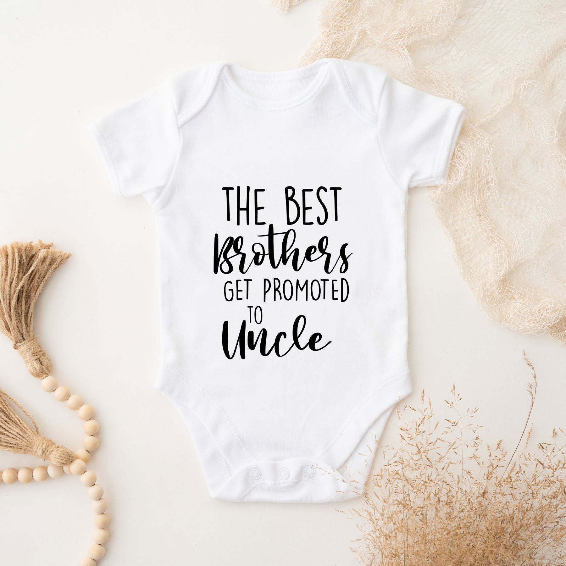 Best Brothers Get Promoted to Uncle Pregnancy Announcement Baby Onesie
